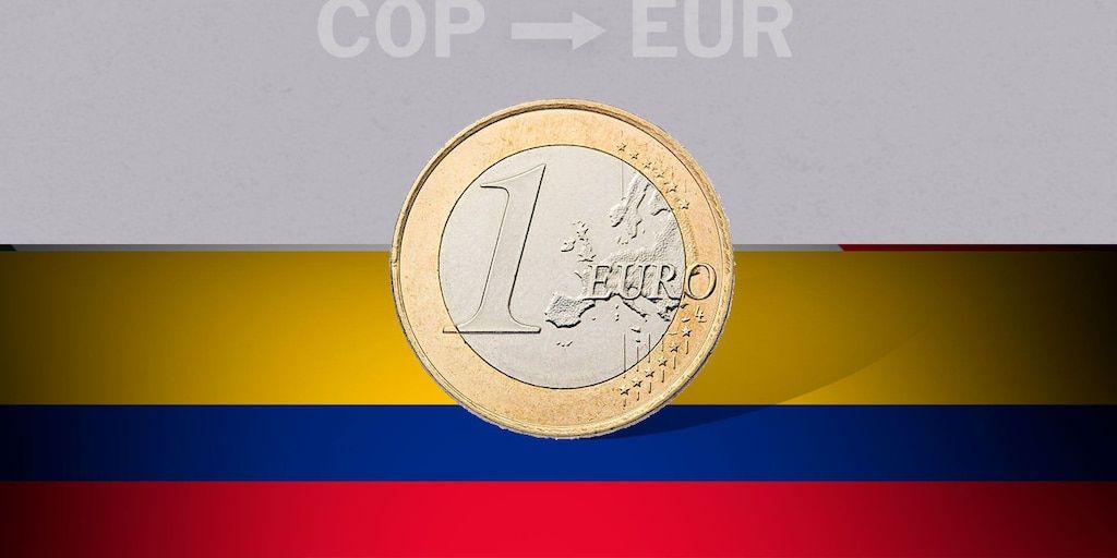 Euro abre a 4.318,98 pesos colombianos con baja del 1,04% este 28 de ...